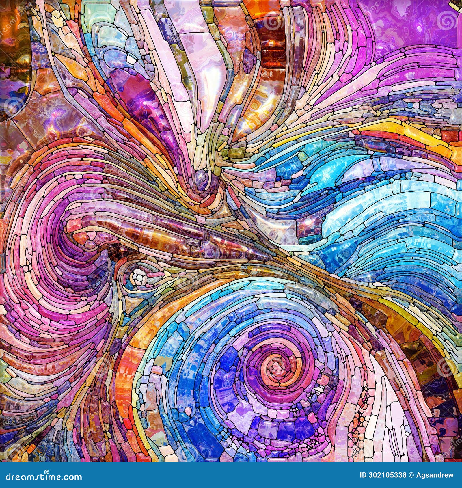 Emotion of Colorful Glass stock illustration. Illustration of pattern ...