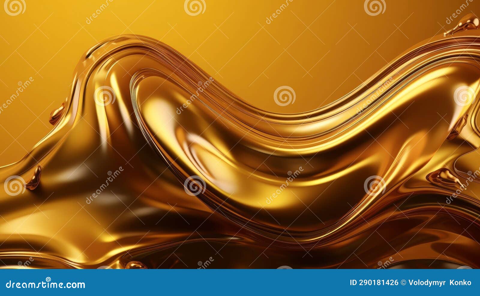 A Shimmering Gold Background with Elegant Wave Patterns. Generative Ai ...