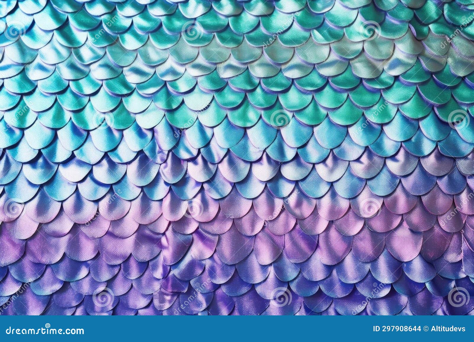 Shimmering Mermaid Scale Fabric in Daylight Stock Photo - Image of ...
