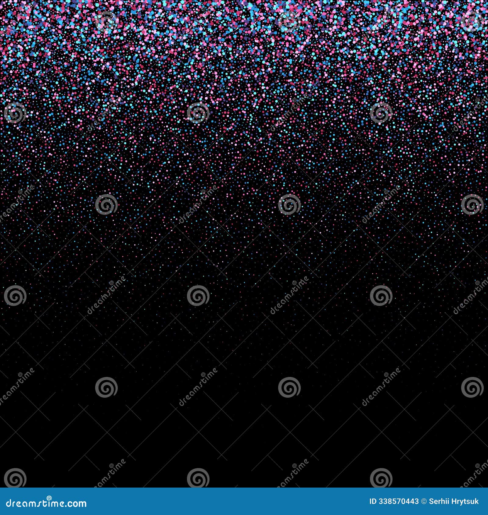 Shimmering Particles of Color. Invitation Frame Mockup. Eps 10 Stock ...