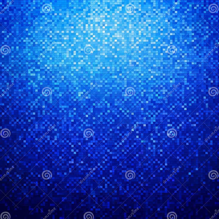 Shimmering Pixel Triangles on Deep Blue Gradient for Captivating ...
