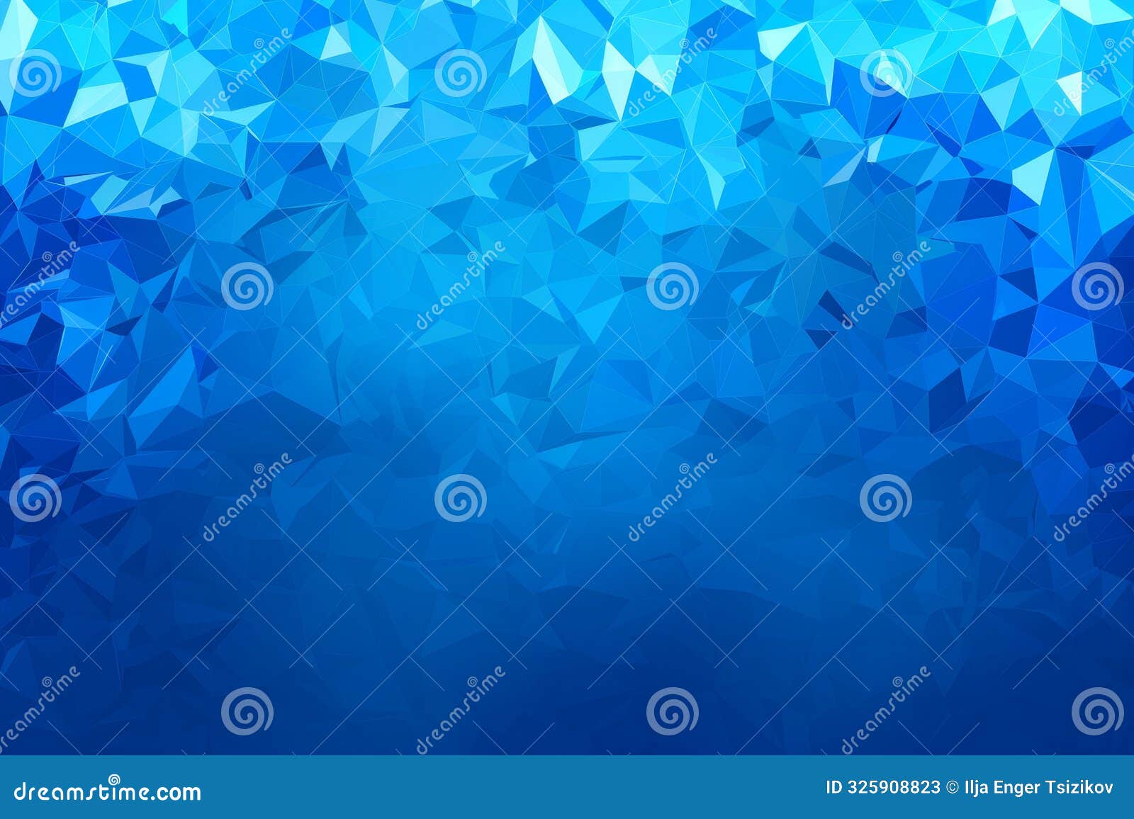 Shimmering Pixel Triangles in Geometric Pattern on Deep Blue Gradient ...