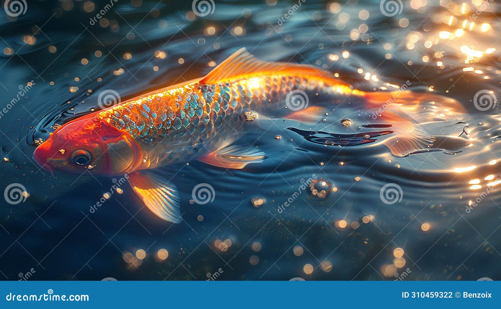 The Shimmering Scales of a Fish Stock Photo - Image of tempt, ocean ...