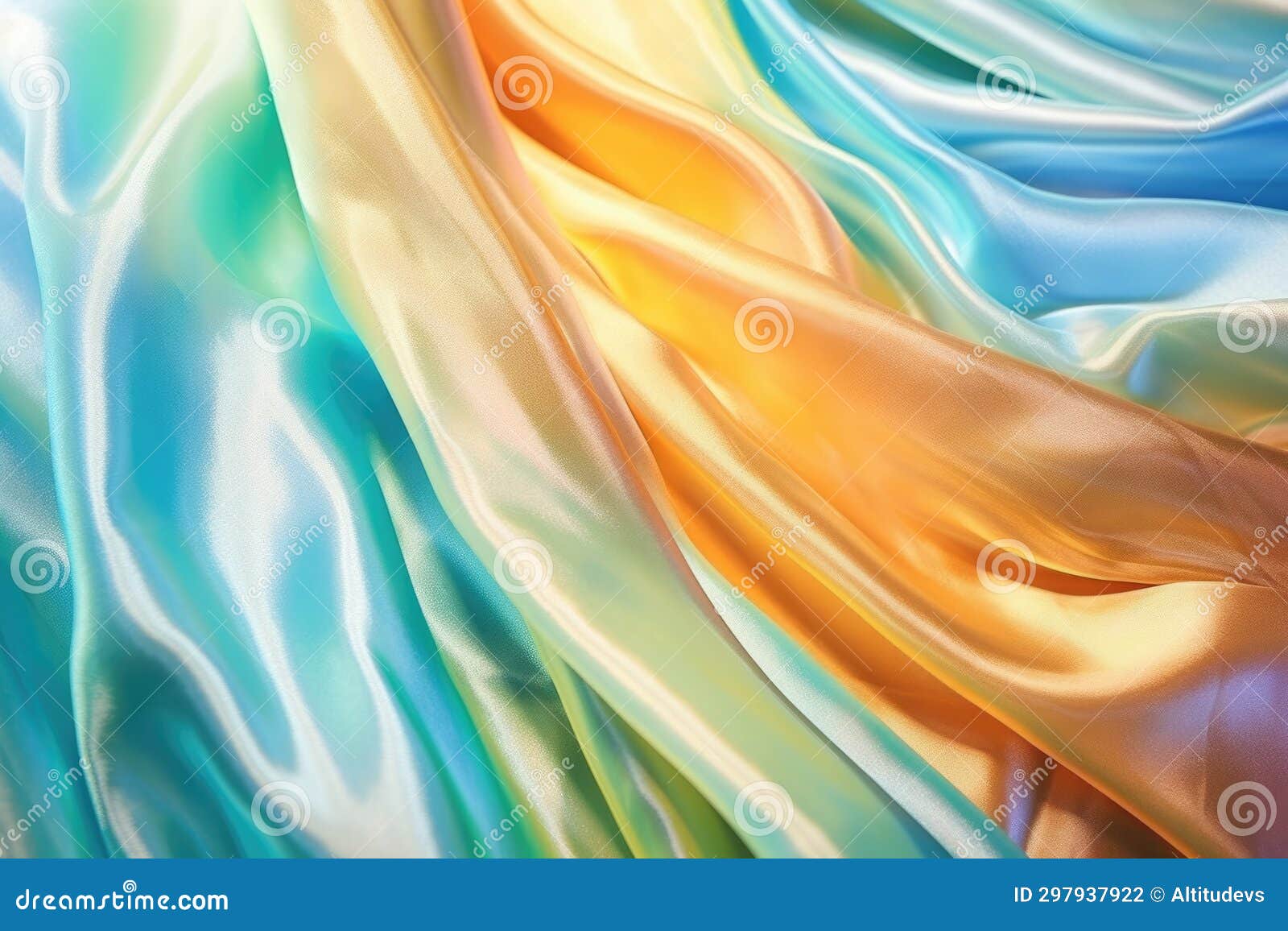 Shimmering Silk Fabric in Soft Sunlight Stock Photo - Image of ...