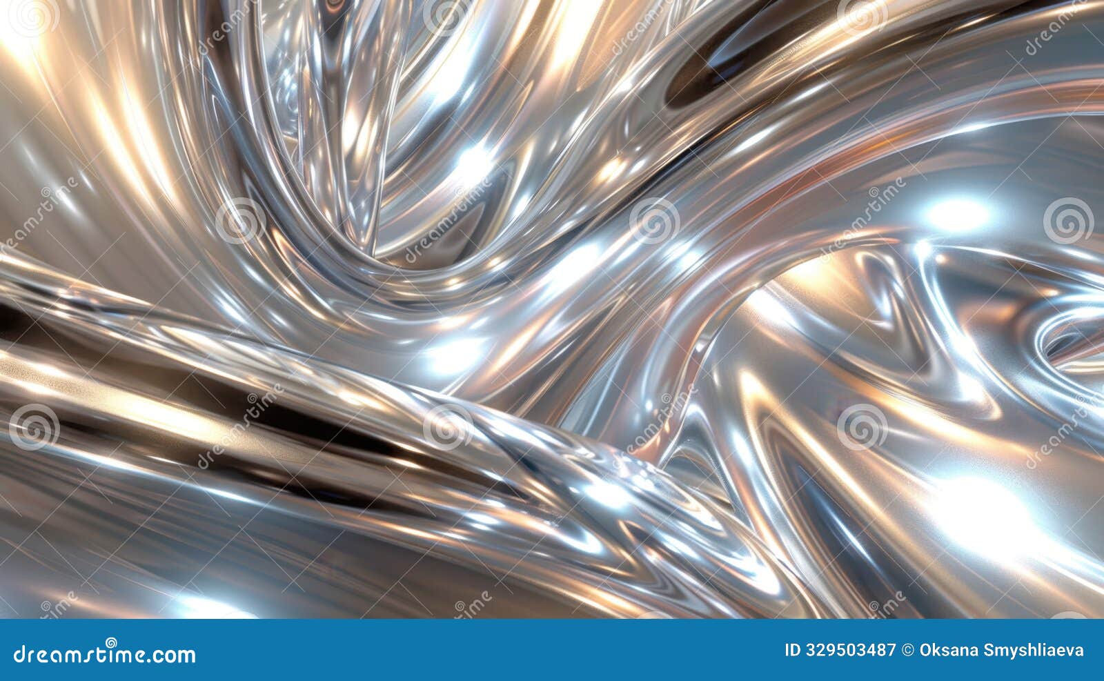Shimmering Silver Liquid Metal Texture Abstract Background Stock Image ...