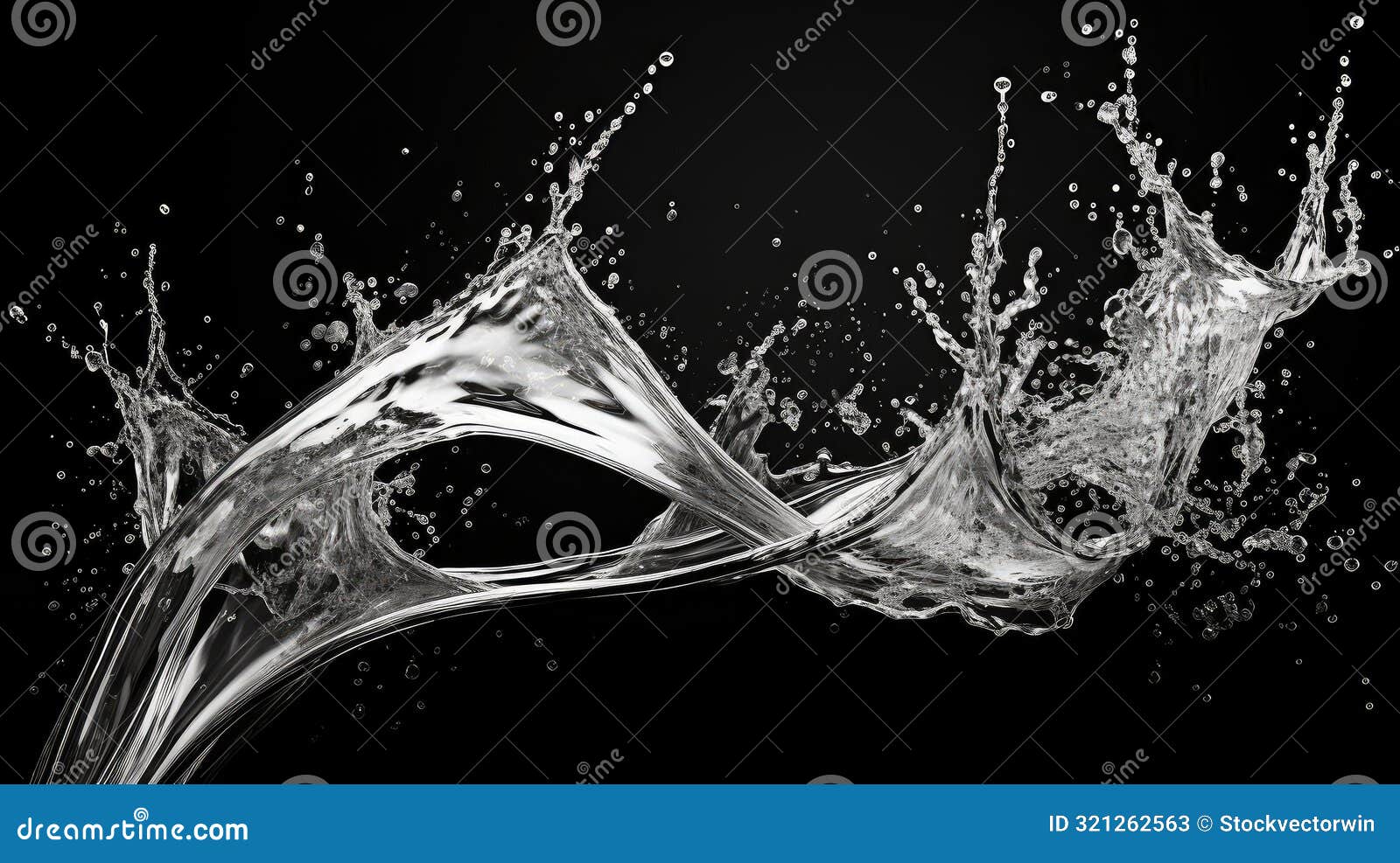 Shimmering silver splash stock illustration. Illustration of dimension ...