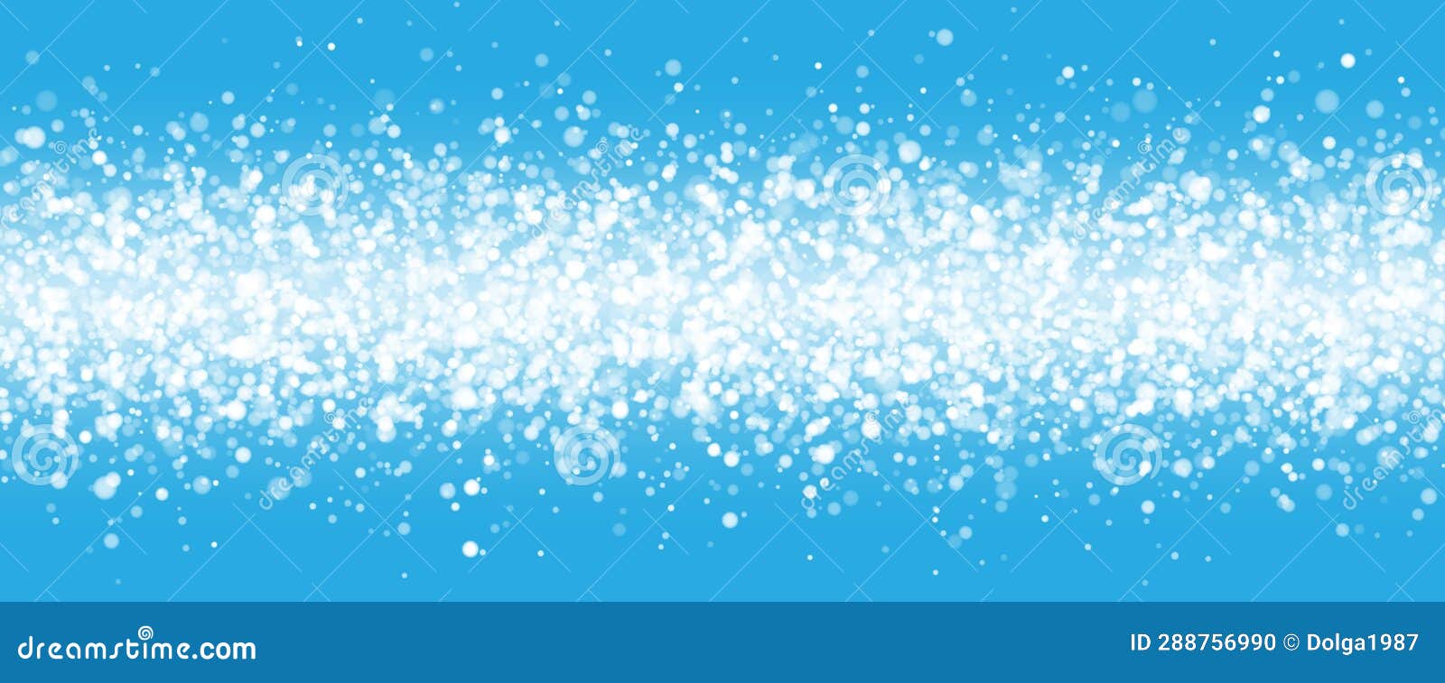 Shimmering, Transparent White Particles on a Blue Background. Stock ...