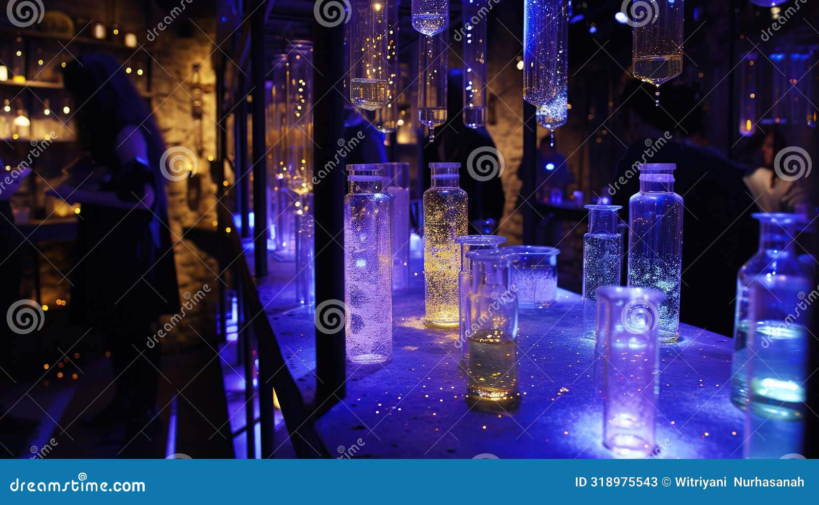 Shimmering Vials Transform the Space into a Mystical Laboratory of ...