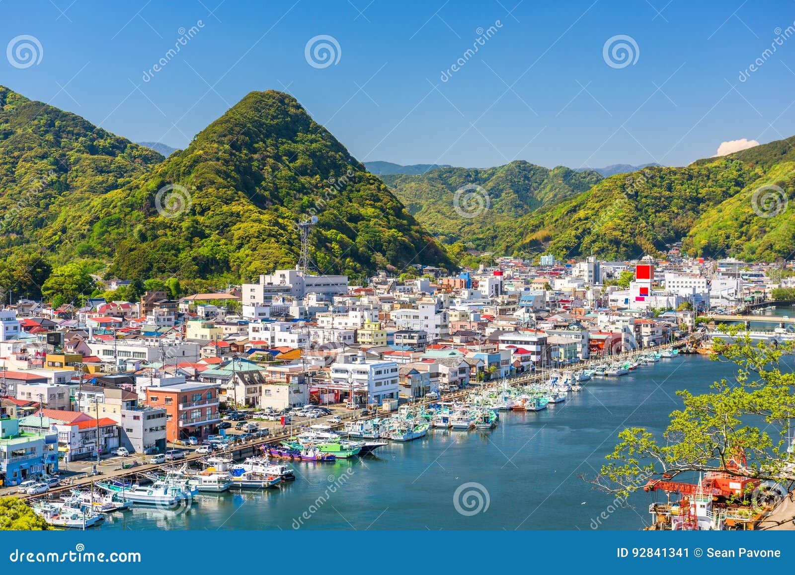 Shimoda, Japan Town Skyline Stock Image - Image of architecture, asia ...