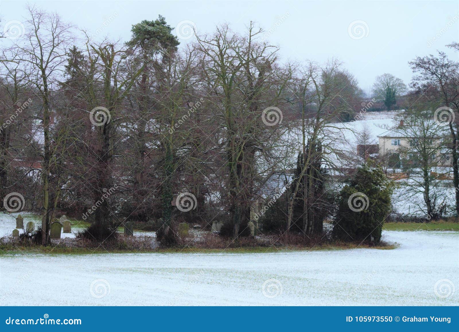 Shimpling Suffolk in the Snow Stock Photo - Image of black, fresh ...