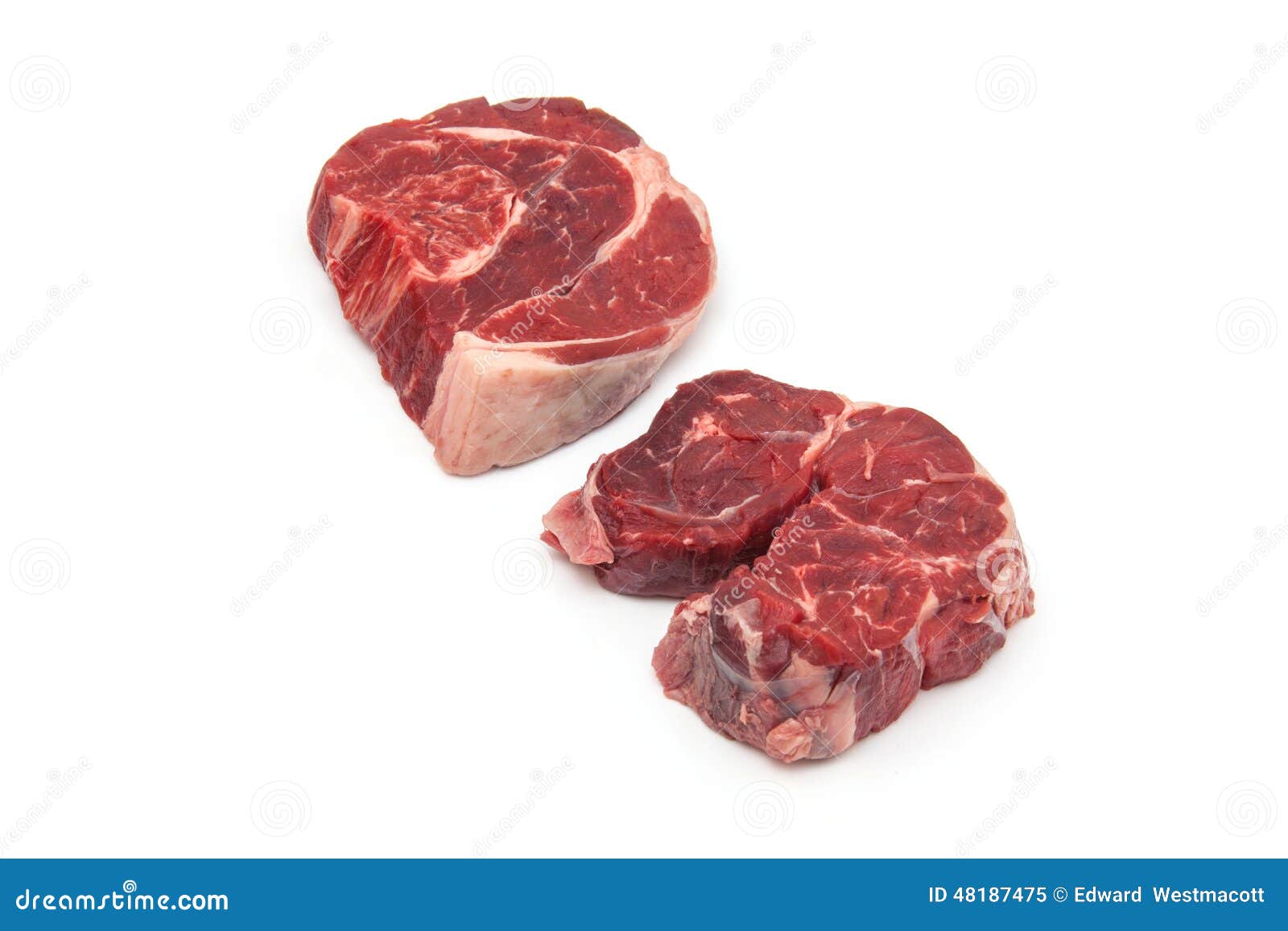 Shin of Beef Meat Isolated on a White Studio Background, Stock Image ...