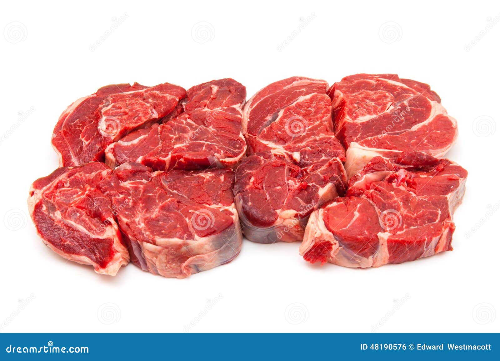 Shin of Beef Meat Isolated on a White Studio Background, Stock Photo ...