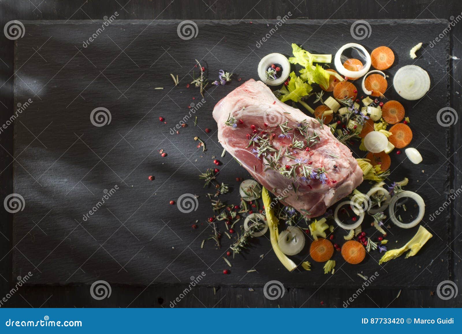 Shin raw pork stock photo. Image of shank, bone, butcher - 87733420