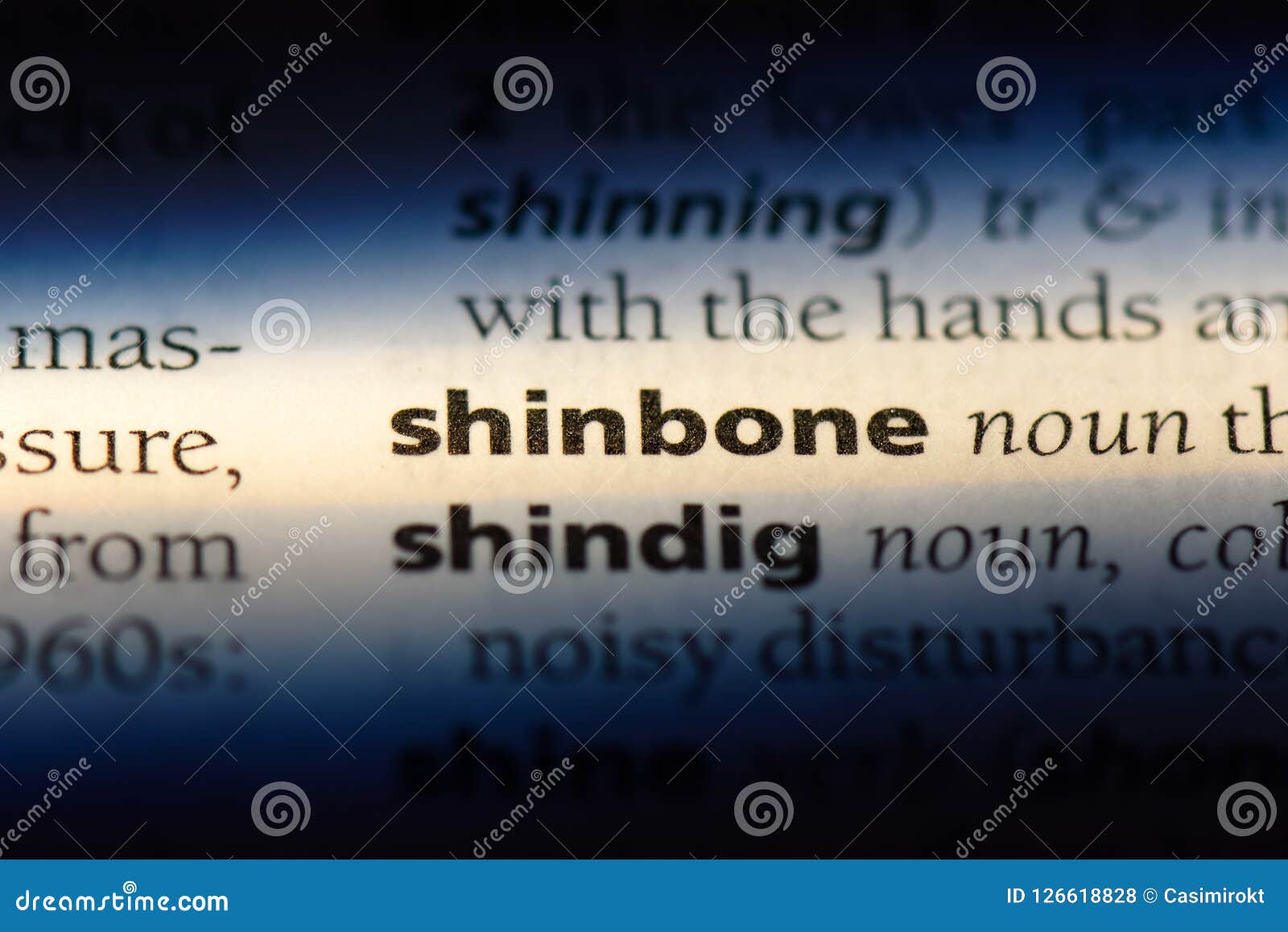 Shinbone stock photo. Image of printed, macro, idea - 126618828
