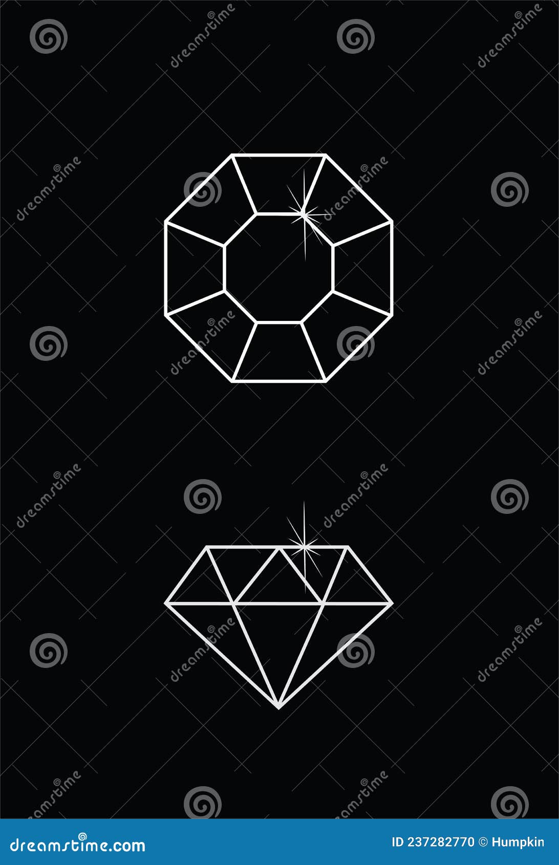 Shine Diamond Shape Vector Illustration Stock Vector - Illustration of ...