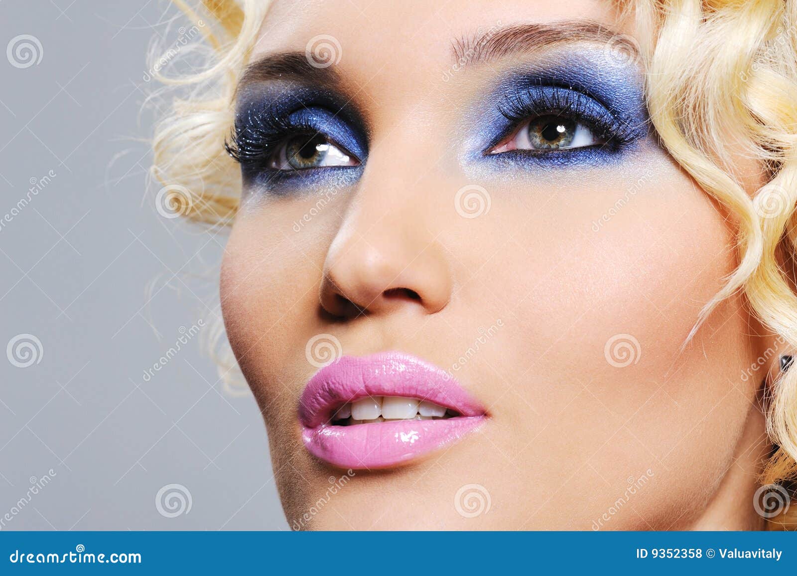 Shine glamour make-up stock photo. Image of cute, female - 9352358