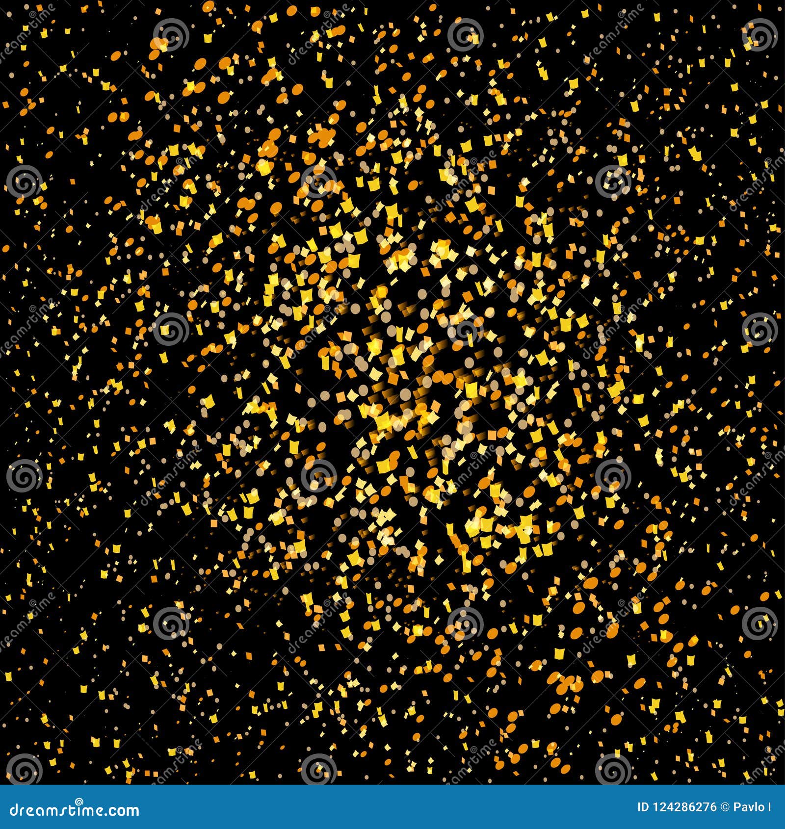 Shine Gold Dust for Design - Vector Stock Photo - Image of greeting ...