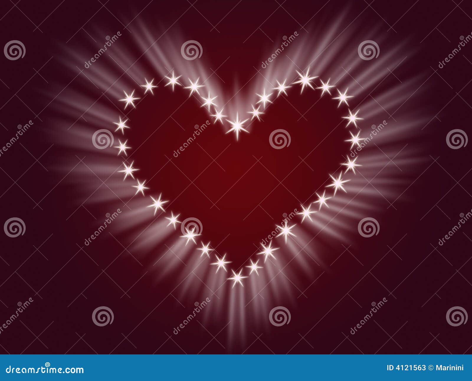 Shine heart stock illustration. Illustration of lovers - 4121563