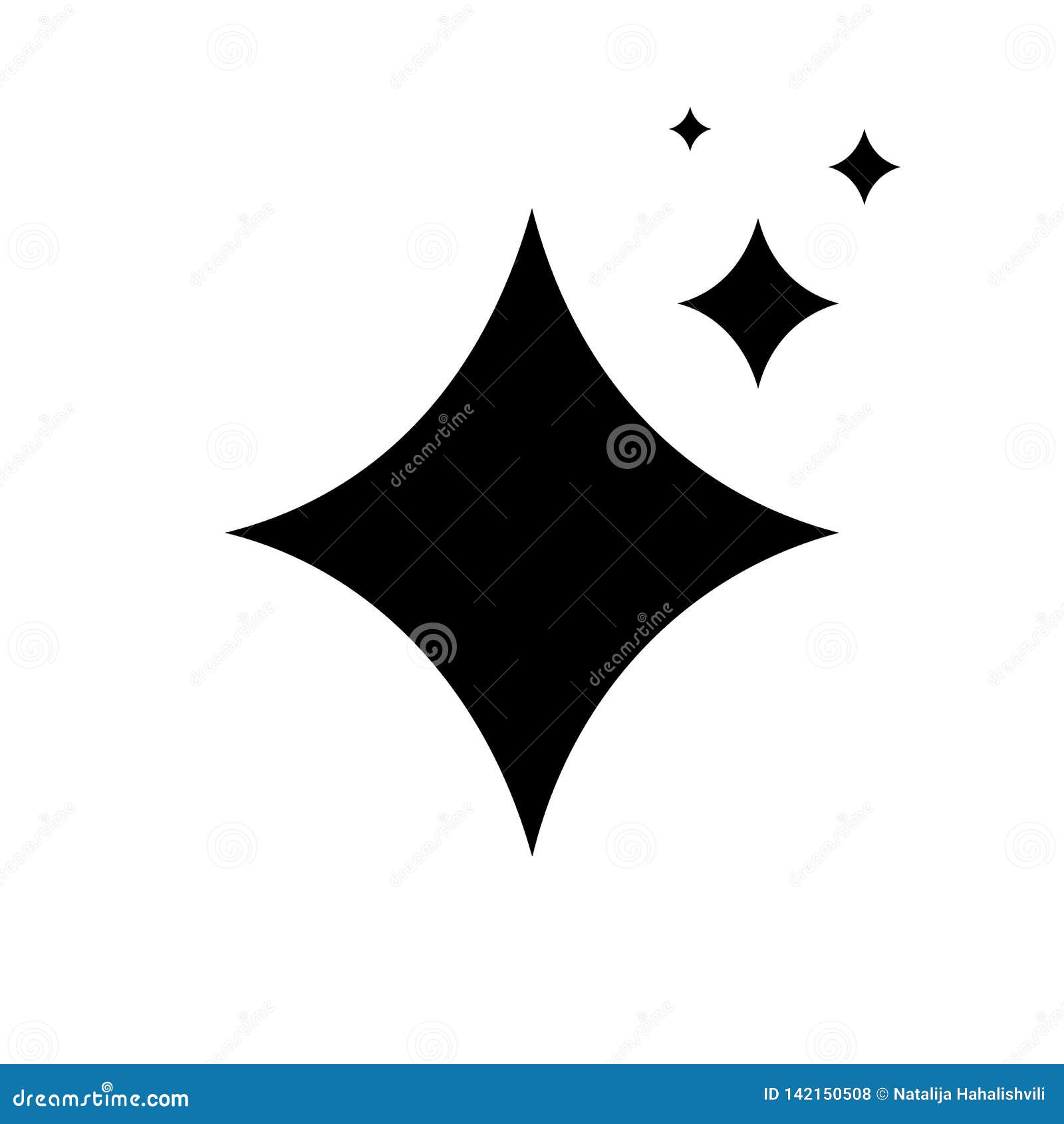 Shine Icon, Clean Star Icon. Stock Vector - Illustration of spark ...