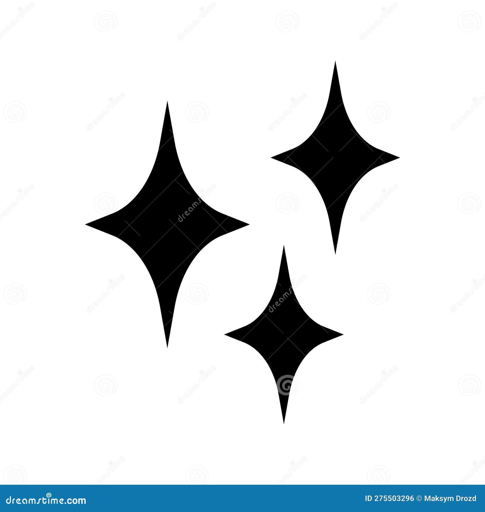 Shine Icon, Clean Star Icon. Stock Vector - Illustration of spark ...