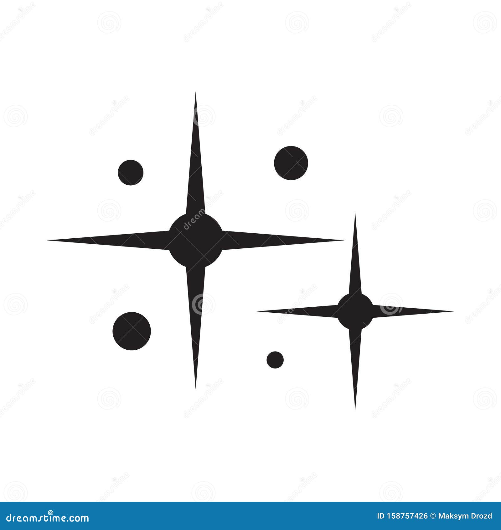 Shine Icon, Clean Star Icon Stock Vector - Illustration of icon ...