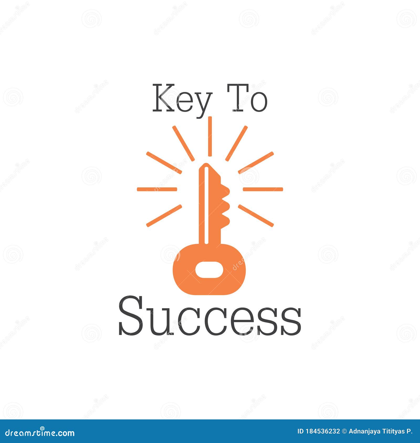 Shine Key To Success Vintage Decoration Vector Stock Vector ...