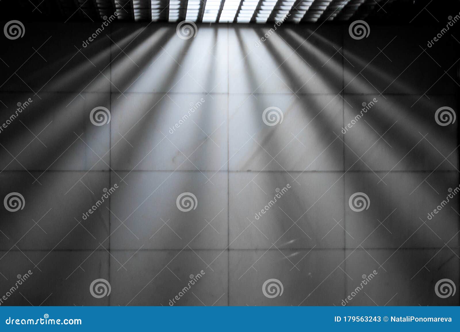 Shine. the Rays of Light from the Grating in the Ceiling Fall Down and ...