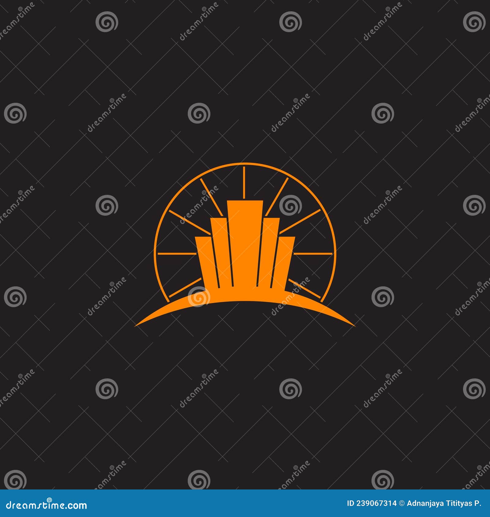 Shine Regency Tall Buildings Symbol Logo Vector Stock Vector ...