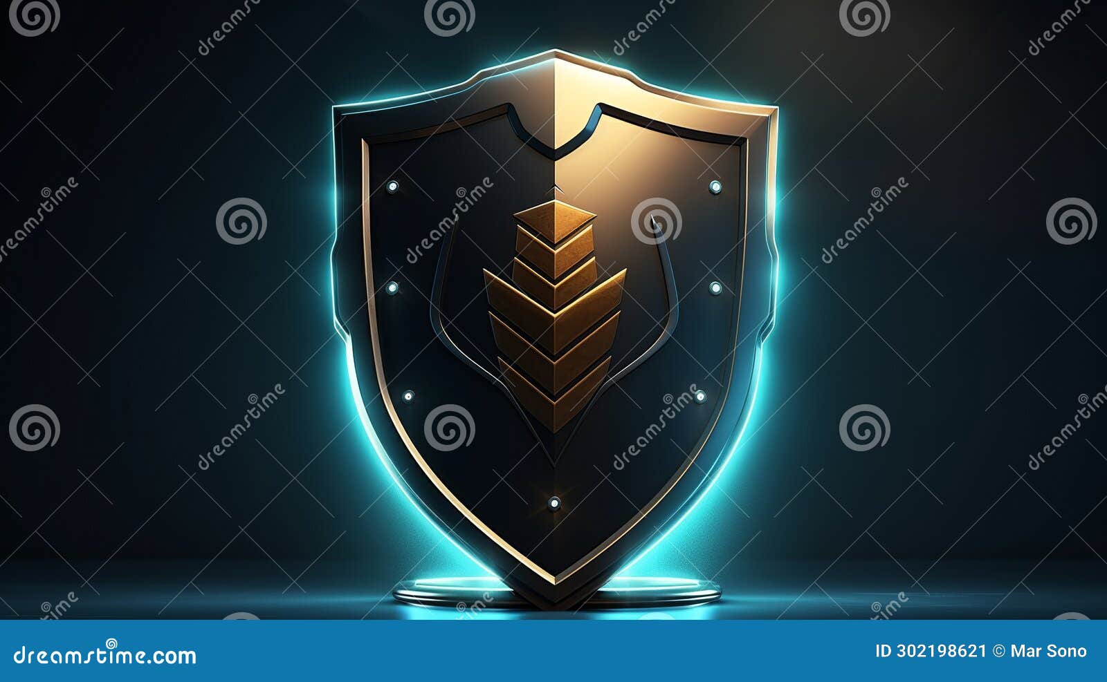 Shine of Shield Shine of Shield. Security Background Stock Illustration ...