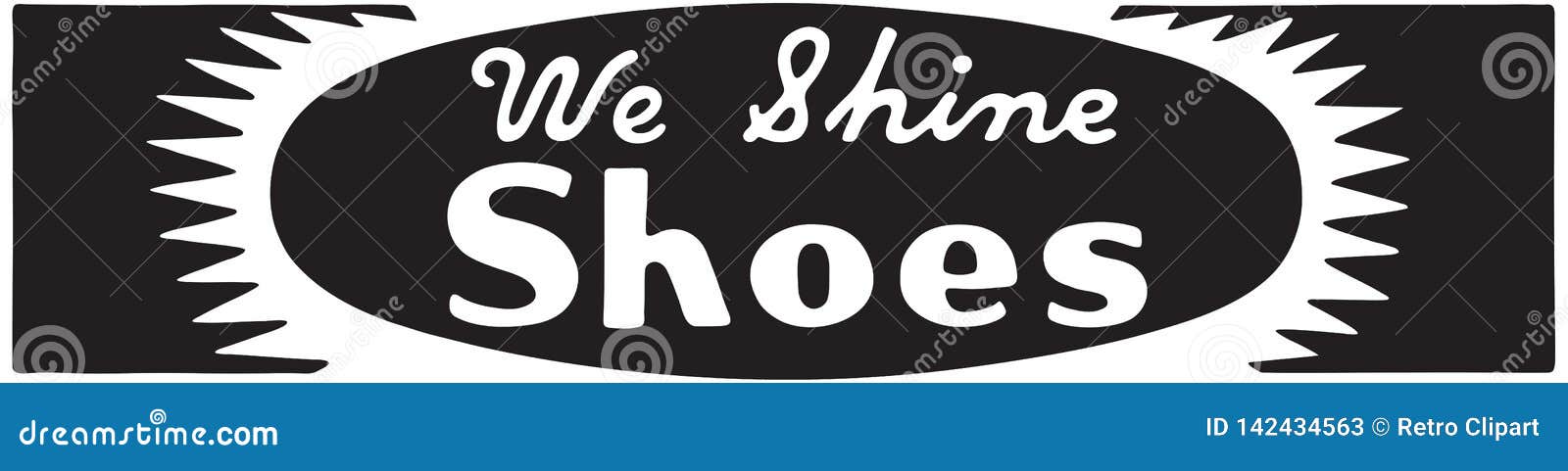 We Shine Shoes stock vector. Illustration of cleaning - 142434563