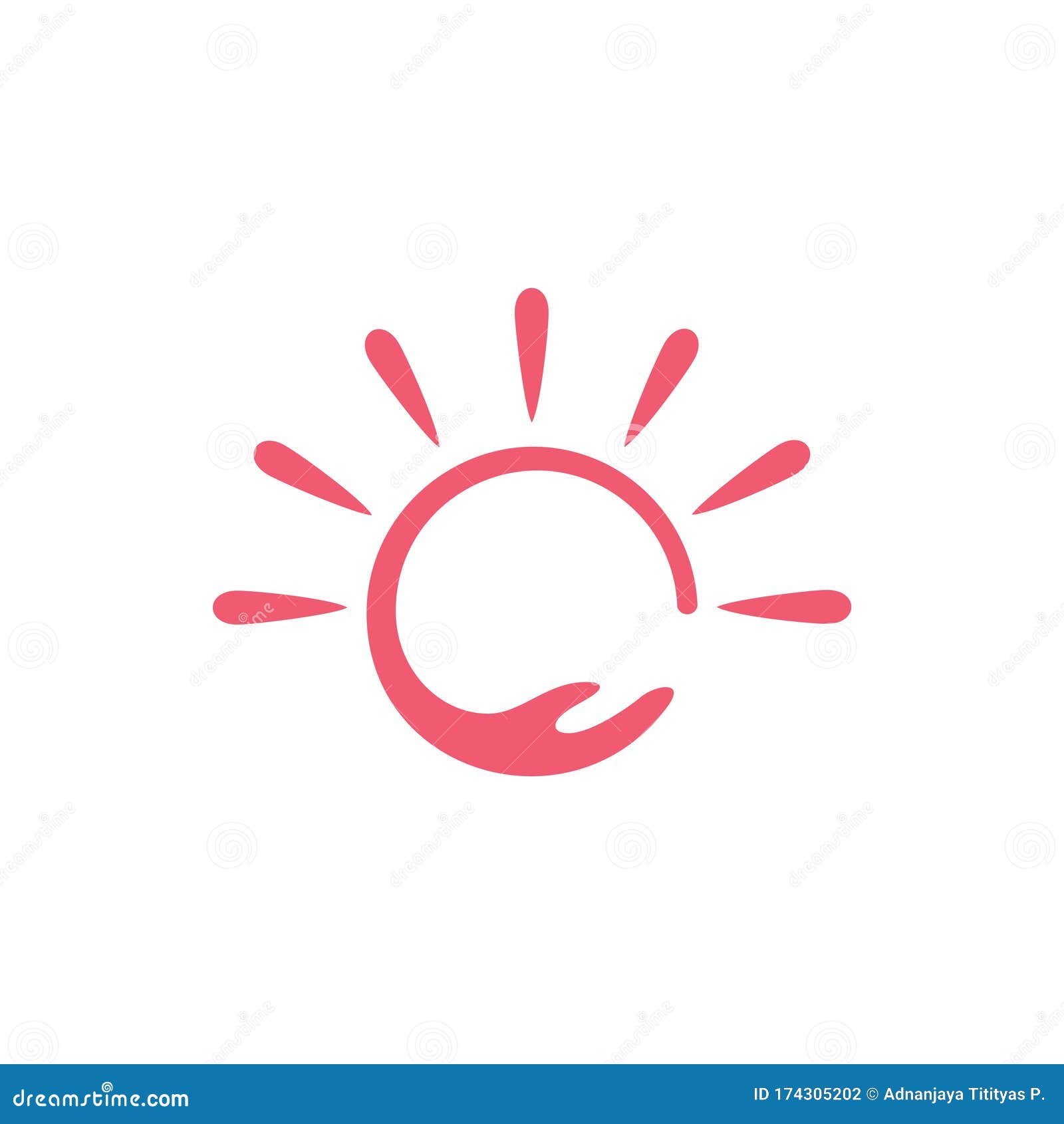 Shine Wavy Sun Rays Logo Vector Stock Vector - Illustration of colorful ...