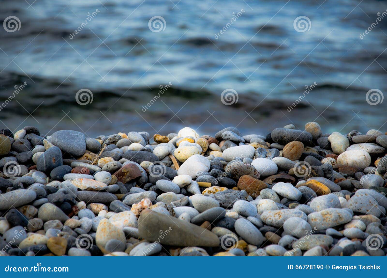 Shingle beach stock photo. Image of pebbly, stone, crete - 66728190