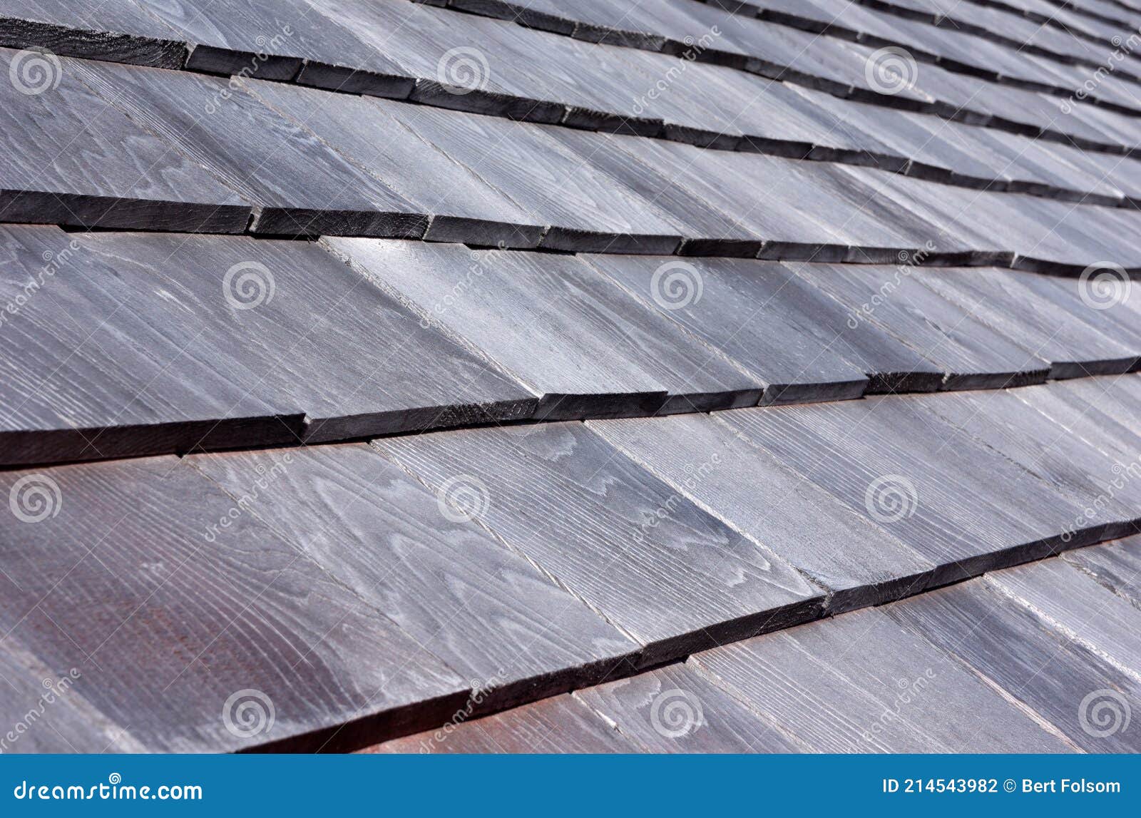 Shingled House Roof with Rows at an Angle Stock Photo - Image of tidy ...