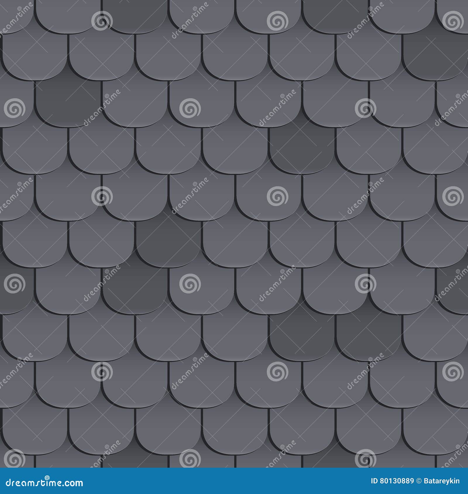 Shingles Roof Seamless Pattern Stock Vector - Illustration of overlap ...