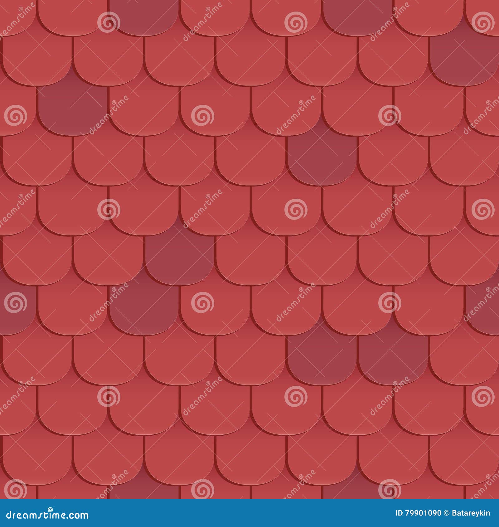 Shingles Roof Seamless Pattern Vector Illustration | CartoonDealer.com ...