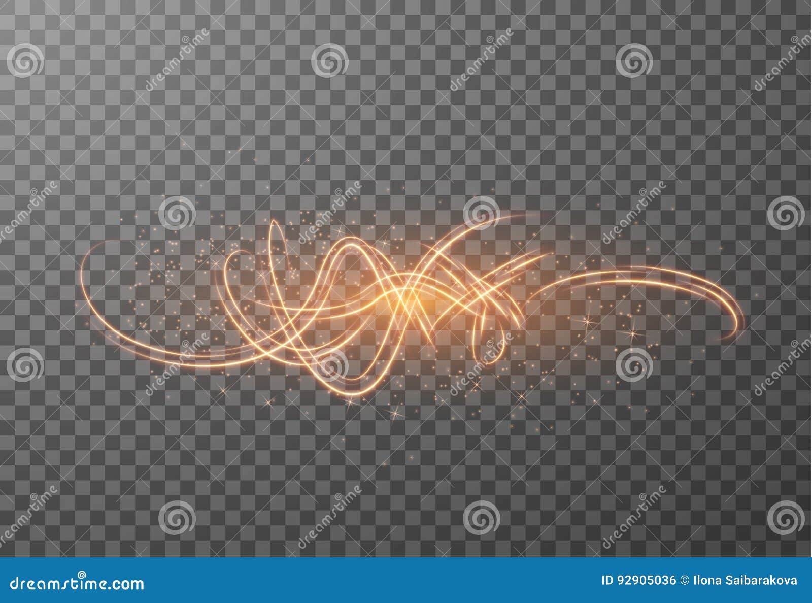 Shining Abstract Magic Decorative Element. Stock Vector - Illustration ...