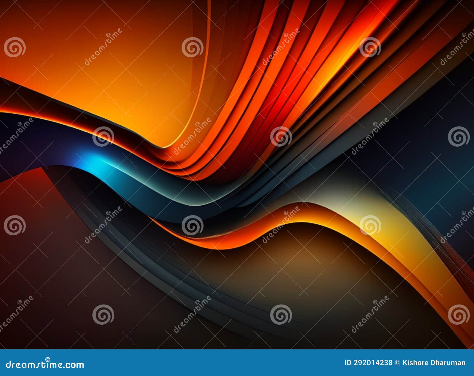Shining Abstract Wavy Wallpaper Background Stock Illustration ...