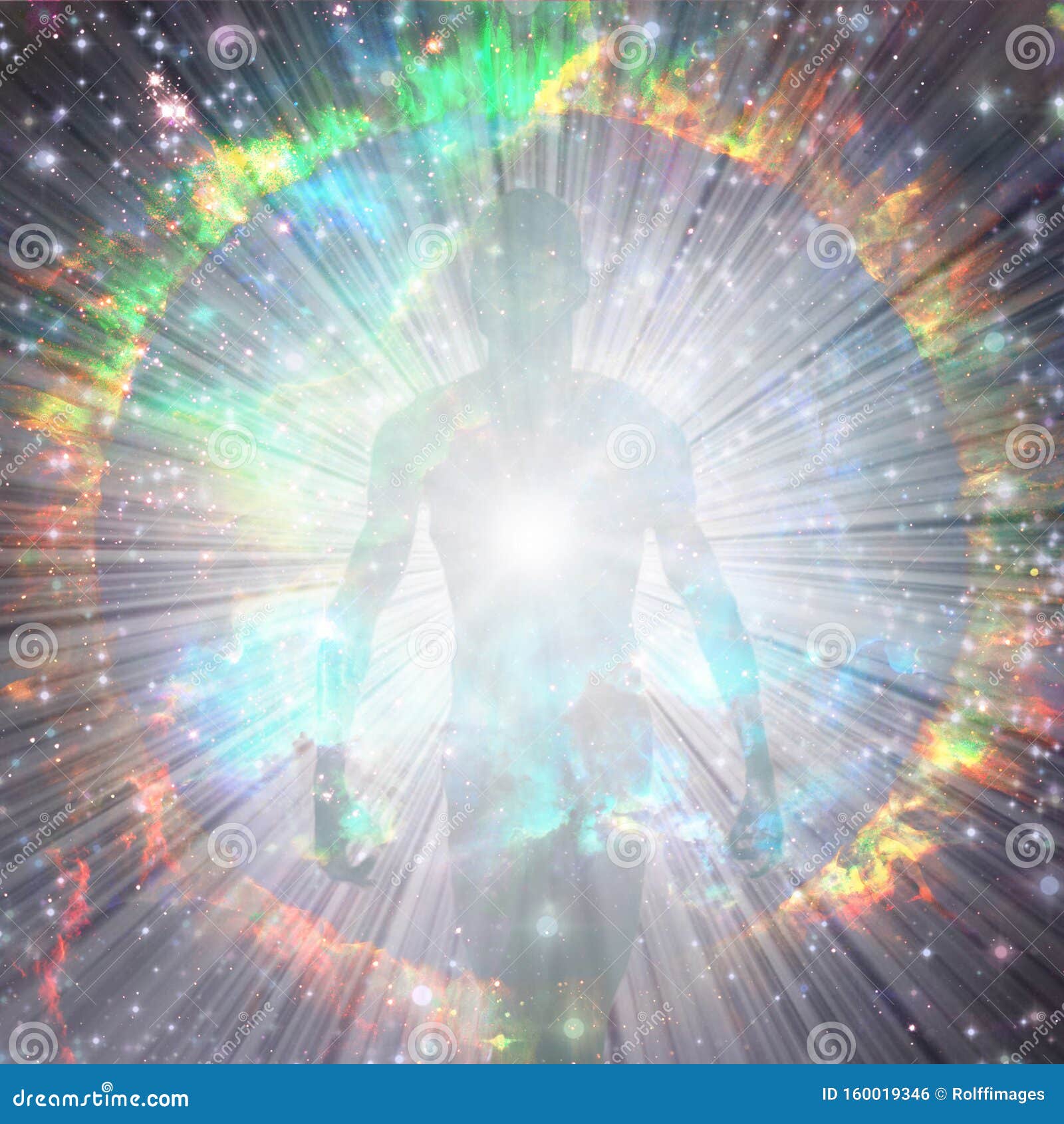 Shining aura stock illustration. Illustration of light - 160019346