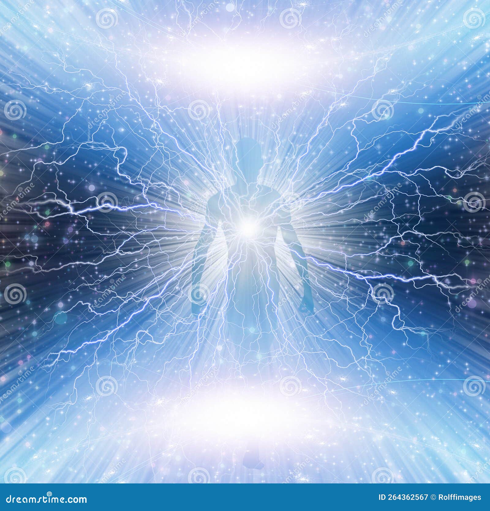 Shining Aura and Rays of Light Stock Illustration - Illustration of ...