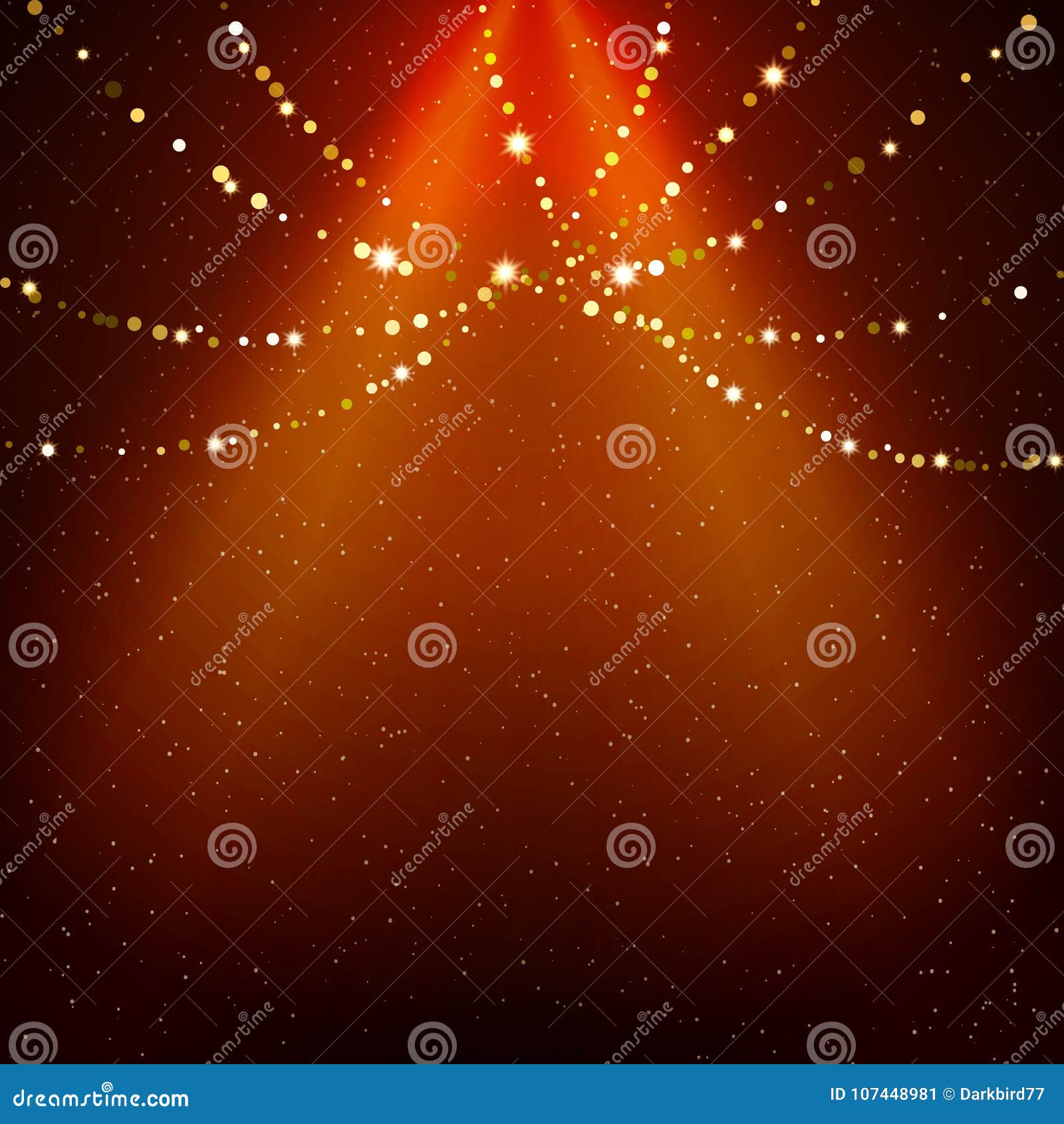 Shining Background with Lights and Spotlight Stock Illustration ...