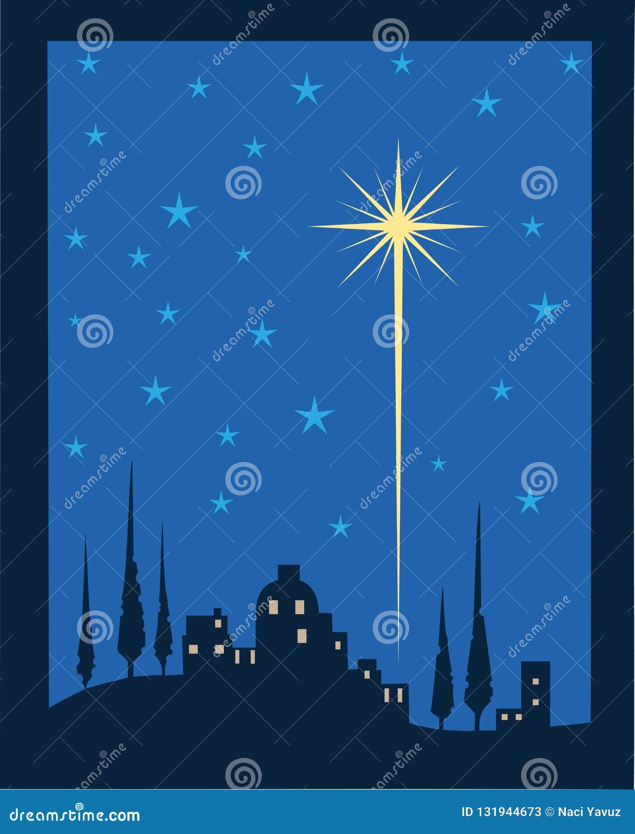 Shining Star of Bethlehem, Vector Illustration Stock Vector ...