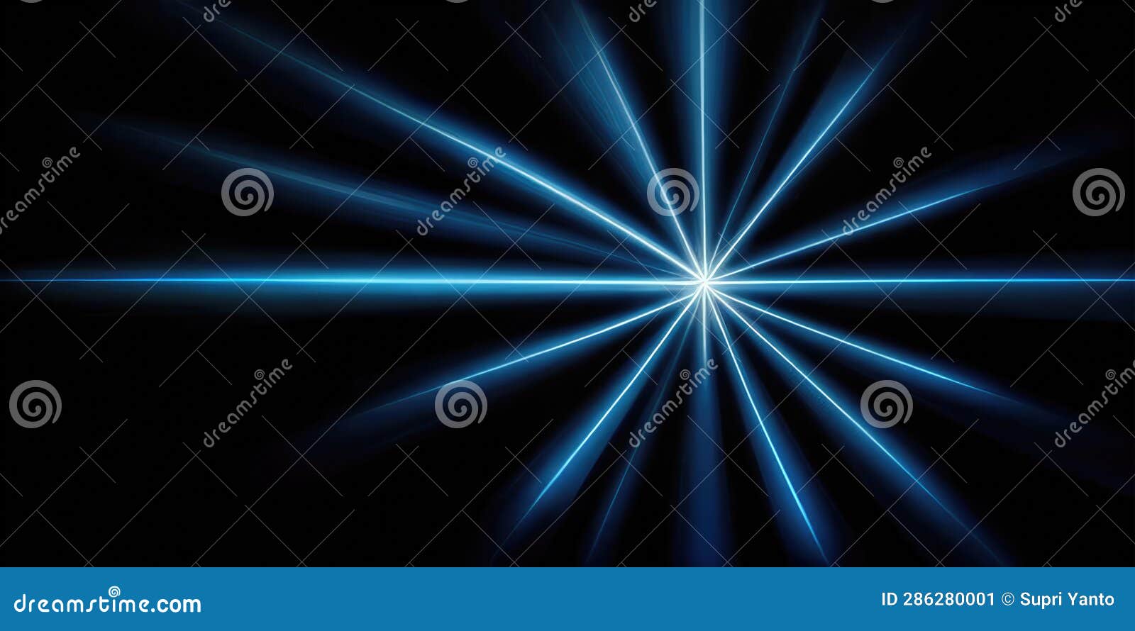 Shining Blue Light Effect in the Dark for Background Stock Illustration ...