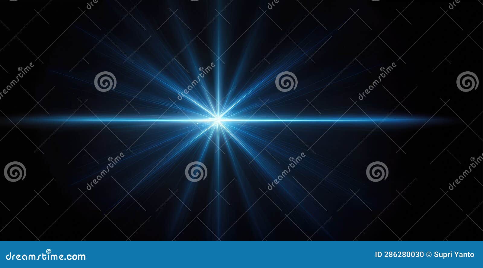 Shining Blue Light Effect in the Dark for Background Stock Illustration ...