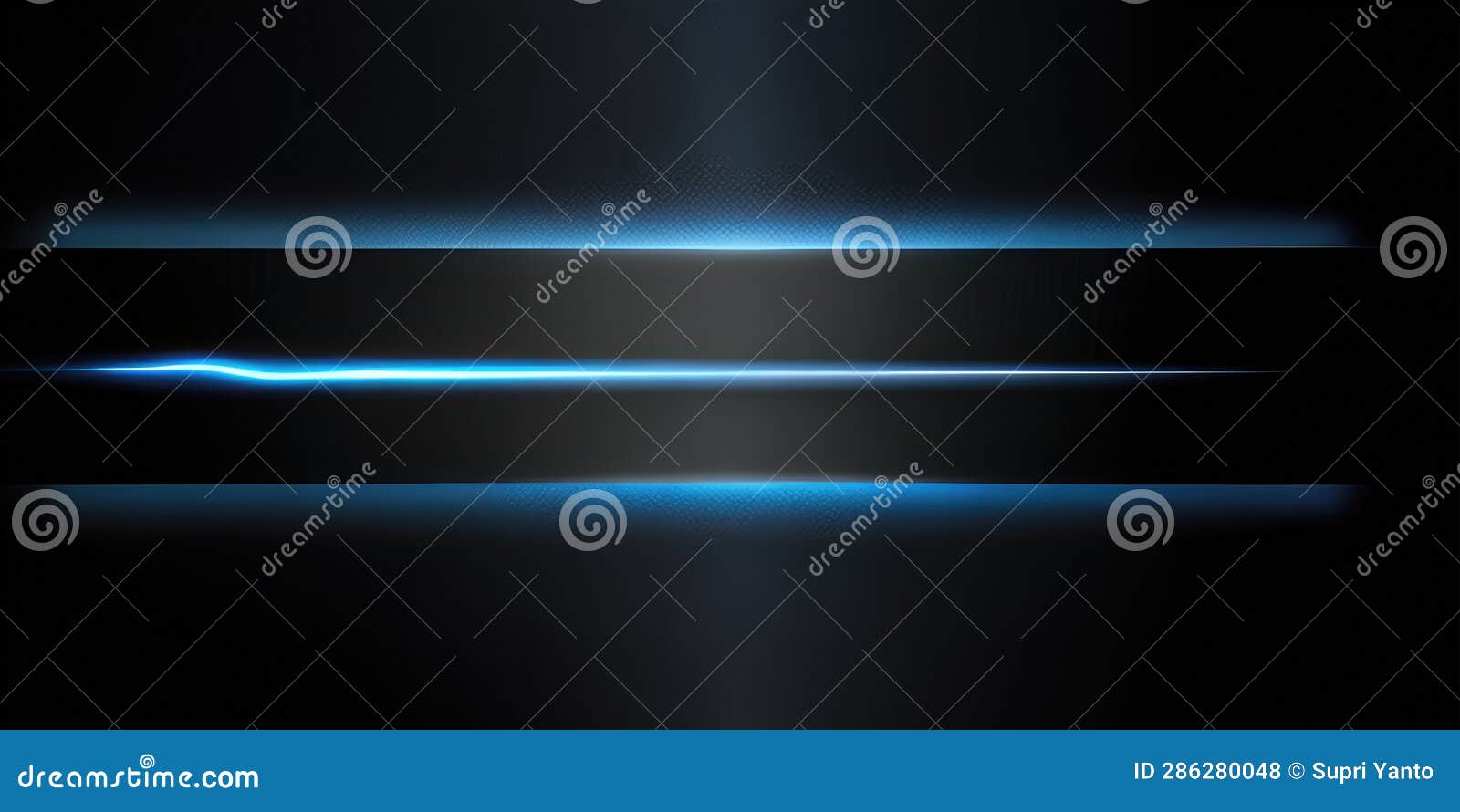 Shining Blue Light Effect in the Dark for Background Stock Illustration ...