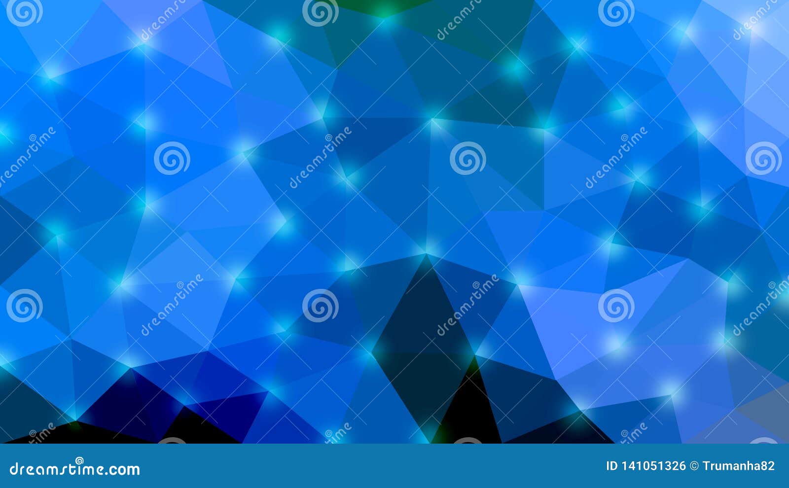 Shining Blue Polygonal Texture for Abstract Background Stock ...