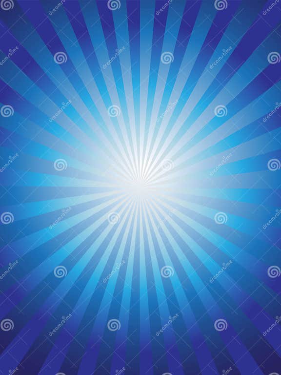The Shining Blue Sun Ray Background Stock Vector - Illustration of ...