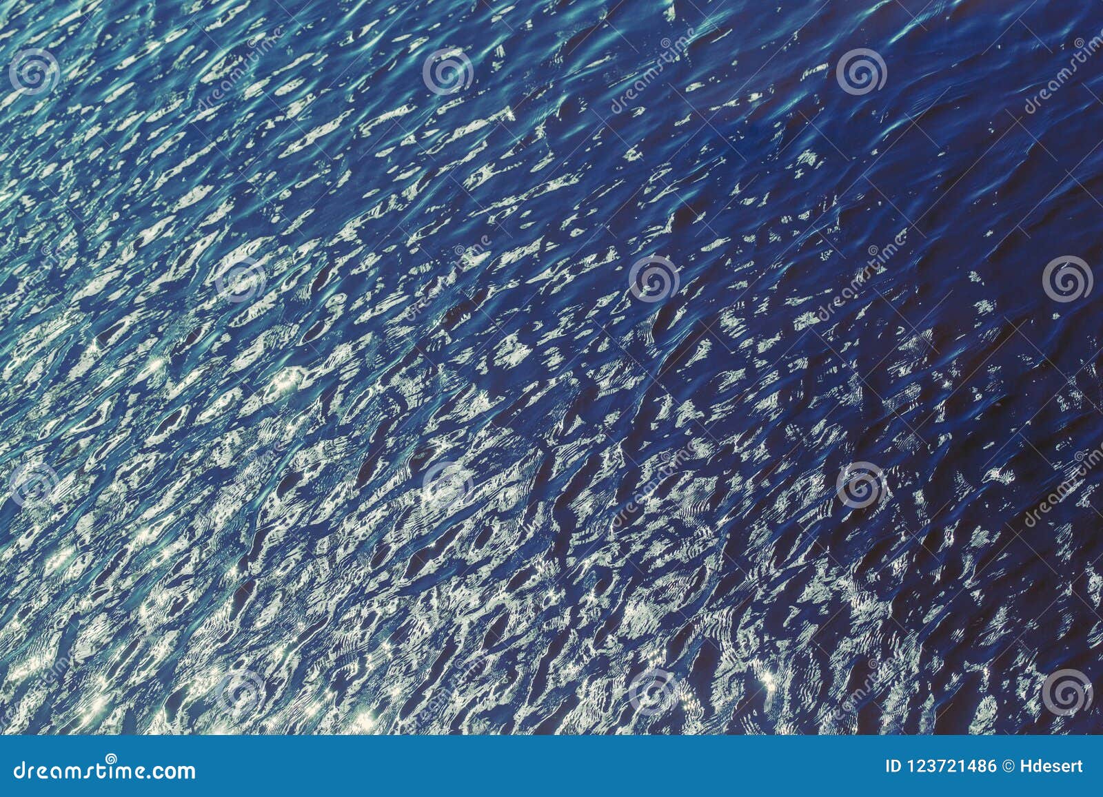 Shining Blue Wavy Water Surface Ripple Background Stock Photo - Image ...