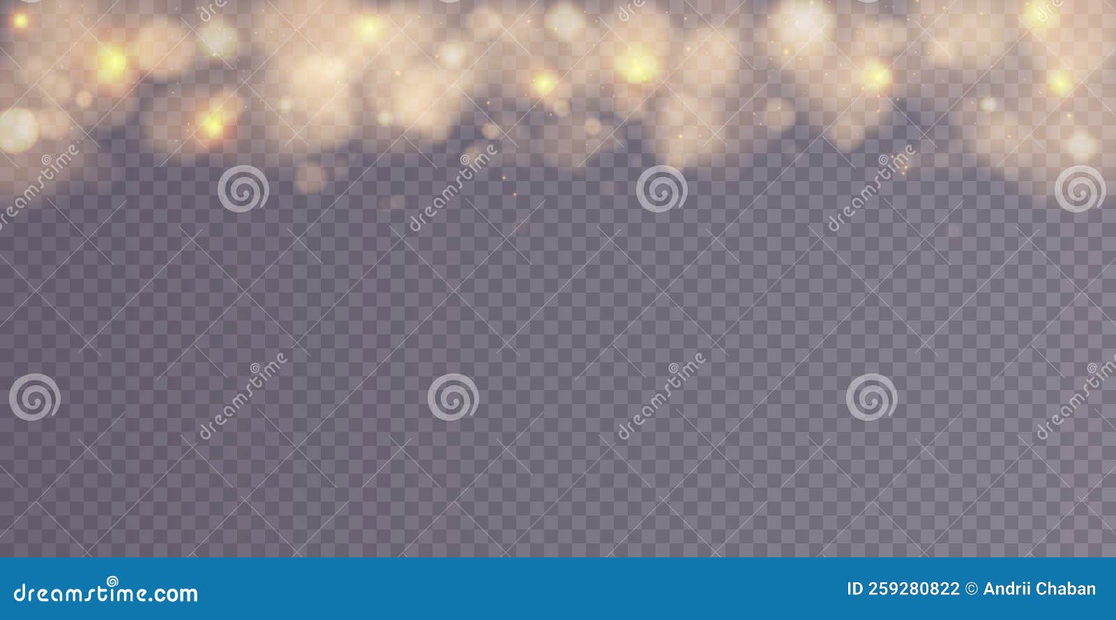 Shining Bokeh Isolated on Transparent Background. Light Isolated Lights ...