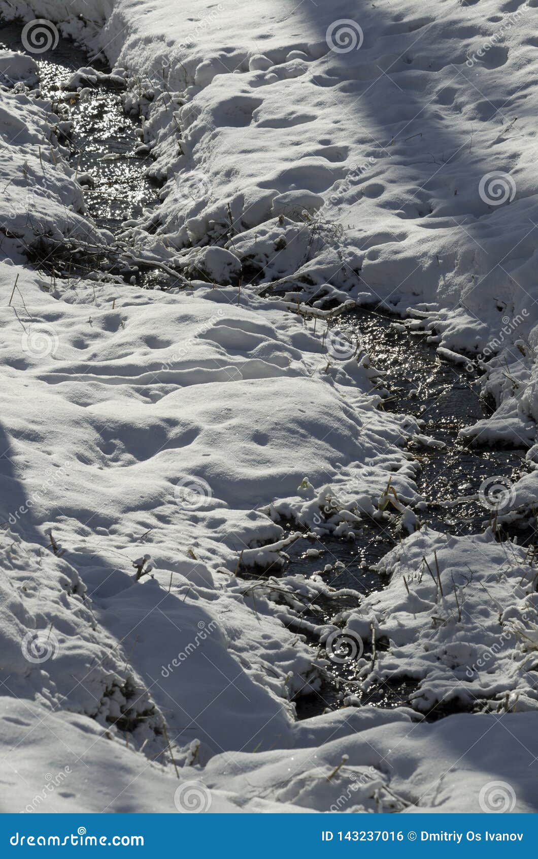Shining Brook in Early Spring Stock Photo - Image of brook, natural ...