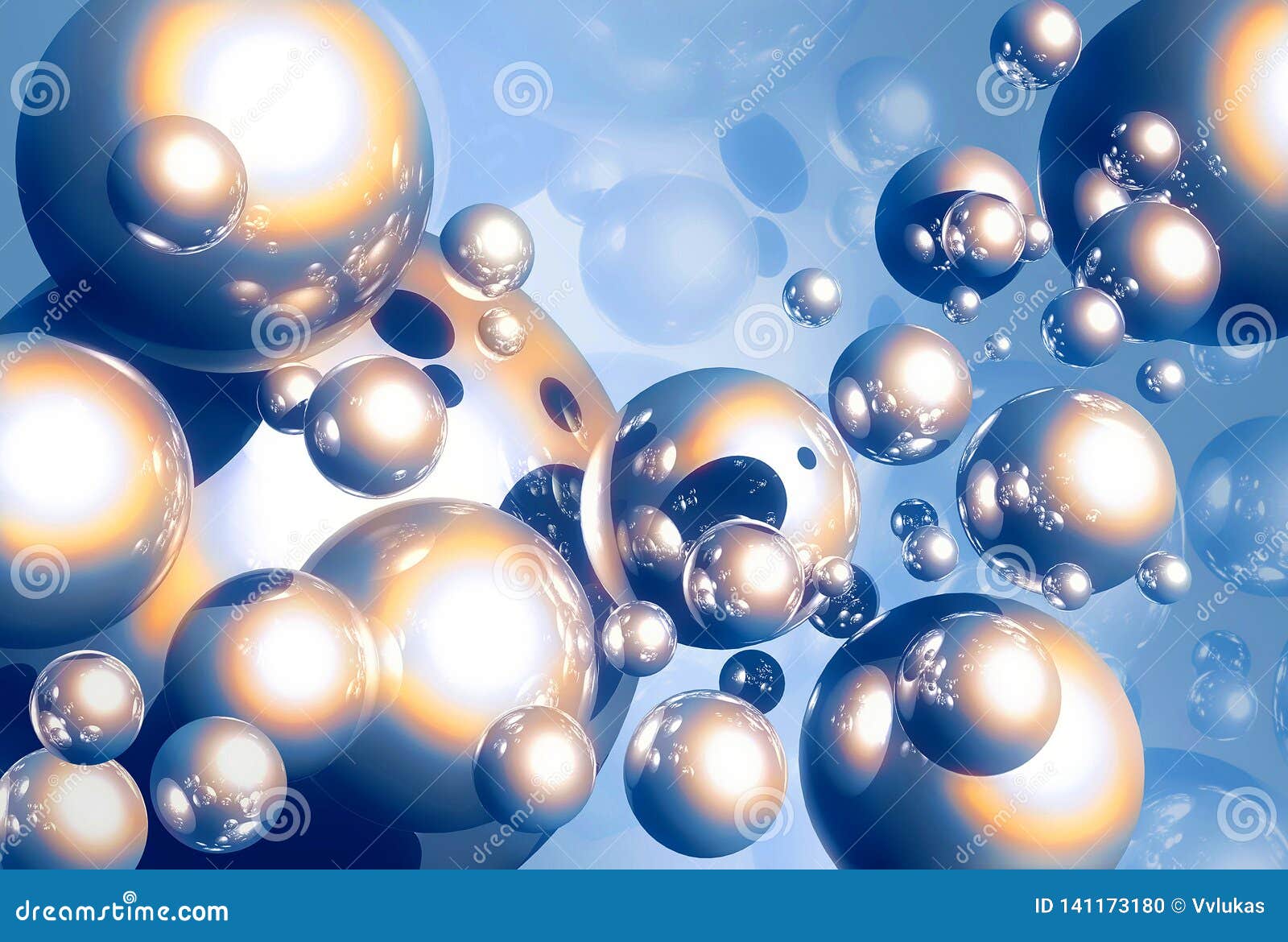 Red Chrome Balls Rolling Downwards 3d Royalty-Free Stock Photo ...